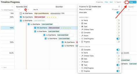 Notion Timeline Templates