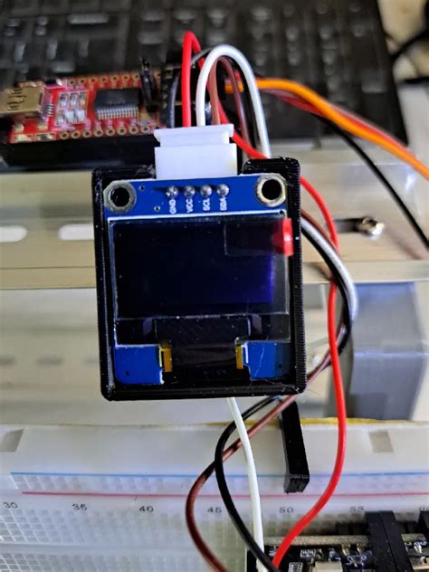 0 96 Ssd1306 Oled Holder By Paul Corbett Download Free Stl Model