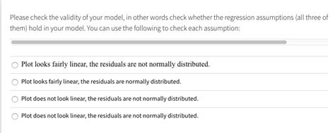 solved regression summary output for residuals at time t