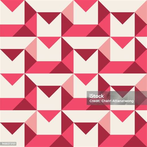Pola Geometris Abstrak Bentuk Segitiga Template Ilustrasi Mulus Warna