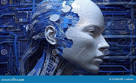 Digital Neural Network Unveiling The Complexity Of Ai Language Stock