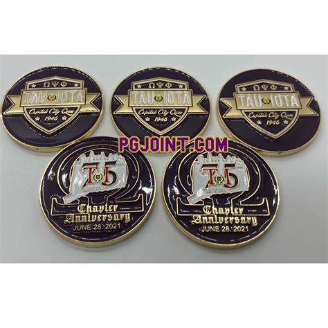 Custom Challenge Coins Omega Psi Phi Pgjoint