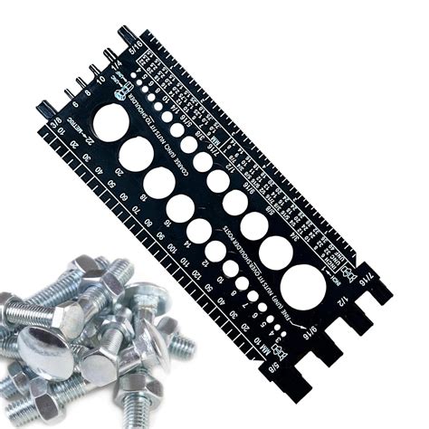 Screw Pitch Checker Nut And Bolt Thread Gauge Metric Imperials Gauge