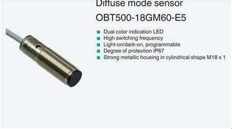 Pepperl Fuchs Sensor Obt500 18gm60 E4 At 1250 Piece P F Proximity Sensor In Vadodara ID