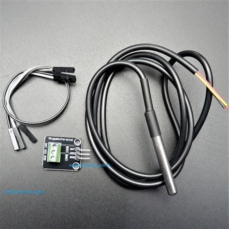 Interfacing Ds B Waterproof Temperature Sensor With Arduino
