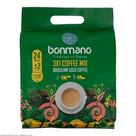 خرید و قیمت کافی میکس 3 در1 بن مانو 26 ساشه 20 گرمی از غرفه فروشگاه