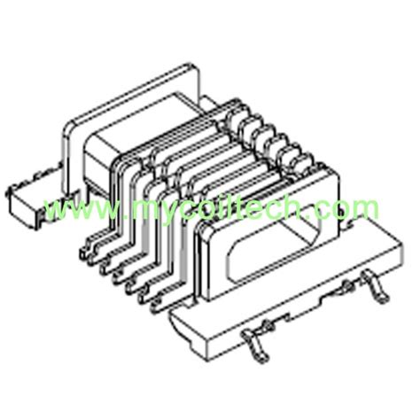 Bobbins Efd20 Smd Coil Former 27 Pin High Frequency Horizontal