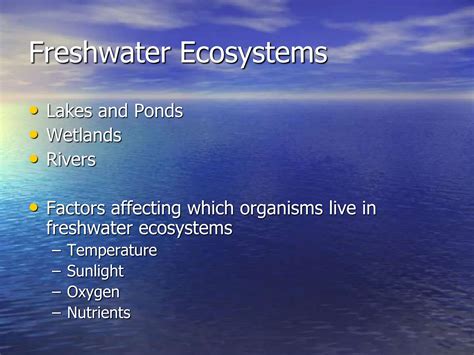 A Presentation On Aquatic Ecosystems 35000721031ppt