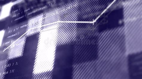 Coding And Data Visualization Elements In Digital Animation Interface Design Stock Footage