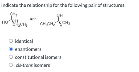 Solved Indicate the relationship for the following pair of | Chegg.com