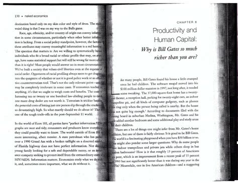 Naked Economics Chapter Productivity And Human Capital Naked Economics Productivity