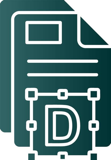 Font Glyph Gradient Green Icon 38996684 Vector Art At Vecteezy