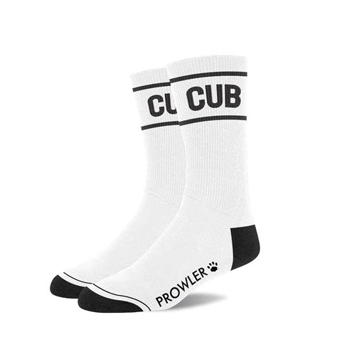 Prowler Red Cub Socks White Black Simply Pleasure