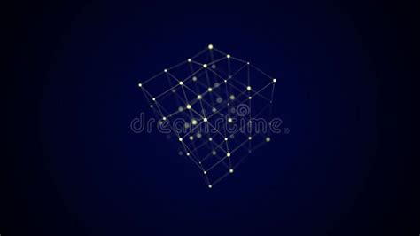 Technology Blockchain Concept Big Data Flow Connections Network