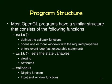 Ppt Programming With Opengl Part 1 Background Powerpoint