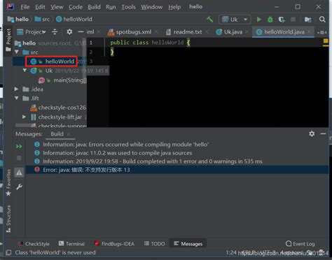 【intellij Idea】selected Class File Name Helloworldjava Mapped To Not