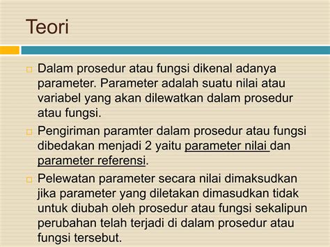 Procedure Dalam Pascal Pptx