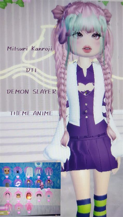 Mitsuri Kanroji In Dress To Impress How To Make Mitsuri In Dress To