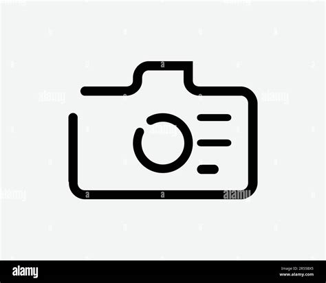 Camera Line Icon Photo Photography Gallery Picture Pics Image Capture Flash Film Sign Symbol