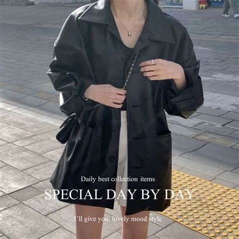 데일리나인 무료배송 Dnyne 여성 오버핏 하프 레더자켓 봄가을 가죽 자켓 스타일리쉬 여자 아우터 자켓