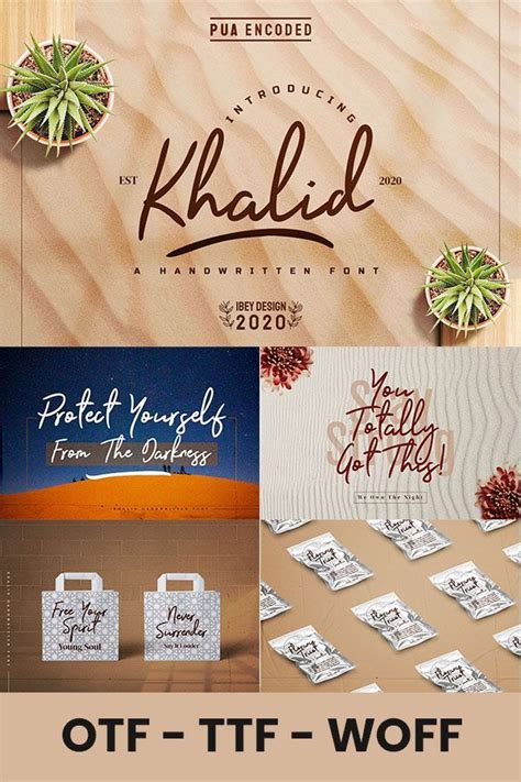 Khalid Lettering Alphabet Handwritten Script Font Swash