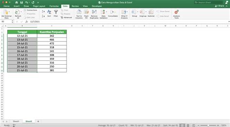 Cara Mengurutkan Data Di Excel Compute Expert
