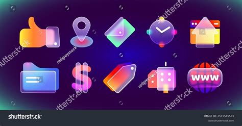 유리 모피즘 스타일의 현실적인 현대 Ui 스톡 벡터로열티 프리 2515545583 Shutterstock