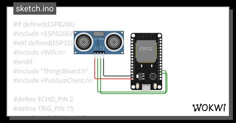 50 Ultrasonic Thingsboard Mqtt Wokwi Esp32 Stm32 Arduino Simulator