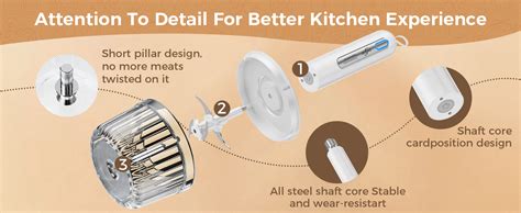 Ttfttf Glass Food Processor With 4 Blades And 4 Bowls 8 Cup