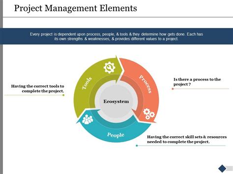 Project Management Elements Ppt PowerPoint Presentation Ideas Background Images
