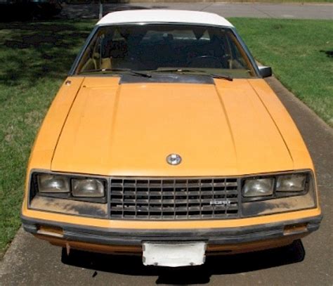 Bright Caramel Orange 1980 Ford Mustang Coupe