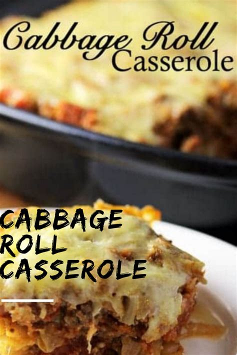 Cabbage Roll Casserole Combines Layers Of Meat Sauce Rice And Cabbage