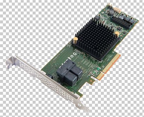Adaptec Serial Attached SCSI Disk Array Controller RAID PCI Express PNG Clipart Adapter