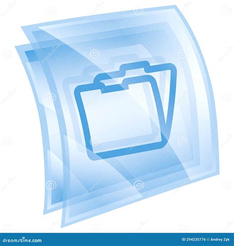 Folder Icon Blue Stock Illustration Illustration Of Contacts 294235776