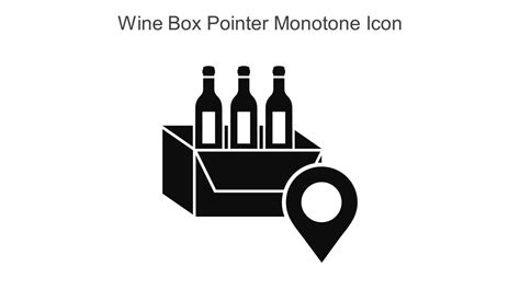 Wine Box Pointer Monotone Icon In Powerpoint Pptx Png And Editable Eps