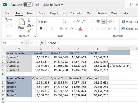 How To Insert A Timestamp In Excel Using The NOW Function ValuSource Support