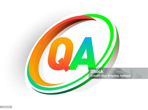 초기 편지 로고 회사 이름 색깔 주황색과 녹색 원형 및 디자인 Swoosh 0명에 대한 스톡 벡터 아트 및 기타 이미지 0명 개념 개념과 주제 Istock