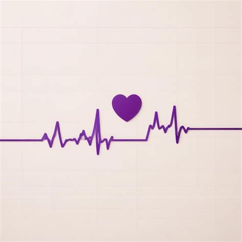 Rhythmic Heartbeat A Visual Illustration Of A Heartbeat Waveform Premium Ai Generated Image