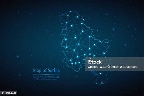 세르비아 기하학적 메쉬 다각형 네트워크 라인의 추상지도 0명에 대한 스톡 벡터 아트 및 기타 이미지 0명 3차원 형태