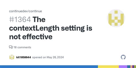 The Contextlength Setting Is Not Effective · Issue 1364 · Continuedevcontinue · Github