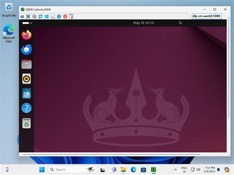 ubuntu 24 04 kvm vnc connection client server world