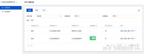 产品知识库小程序管理后台 知乎