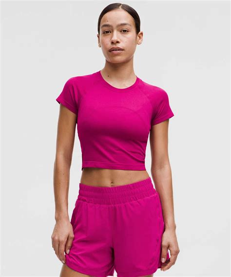 Lululemon Swiftly Tech Cropped Short Sleeve Shirt 2 0 Ripened