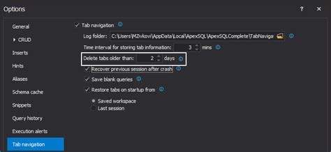 Tab Navigation