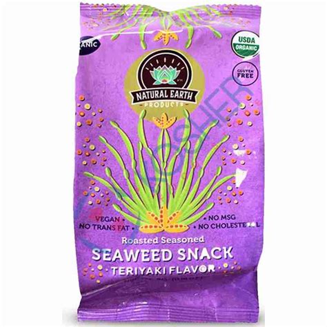 Natural Earth Organic Seaweed Snack Teriyaki Flavour 5g B Kosher