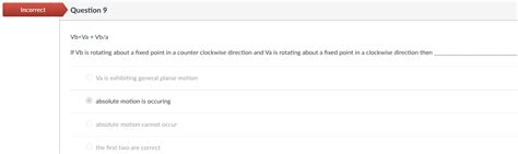 Solved Vb Va Vb A If Vb Is Rotating About A Fixed Point In A Chegg