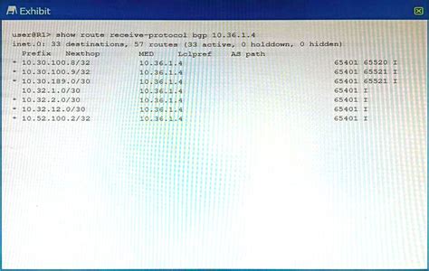 Which Two Statements Are Correct About The Output Shown In The Exhibit Exam4training