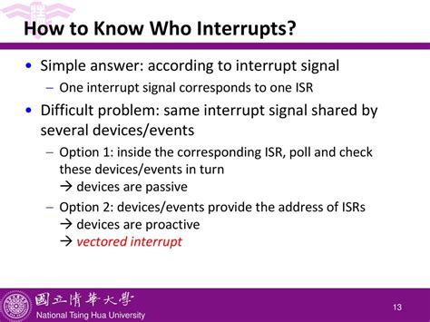 cs4101 嵌入式系統概論 interrupts prof chung ta king ppt download
