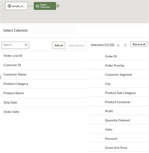 share your data flow in oracle analytics
