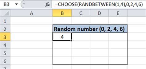 Excel Formula Random Number From Fixed Set Of Options Excelchat